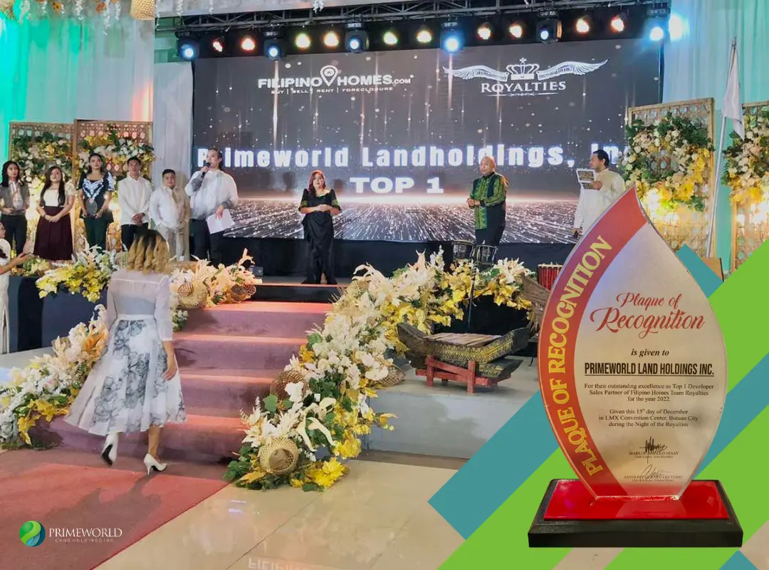 Primeworld Recognized as Top 1 Developer Sales Partner by Filipino ...